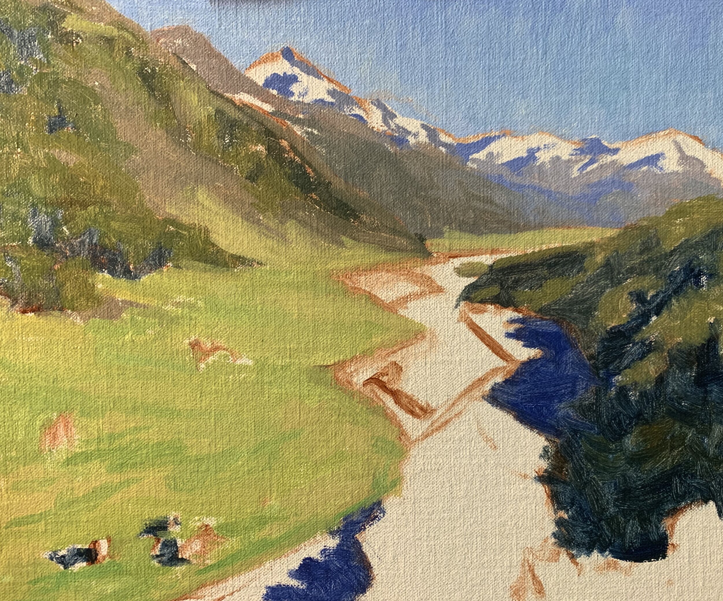 How to Create Atmospheric Perspective in a Landscape Painting - Samuel Earp