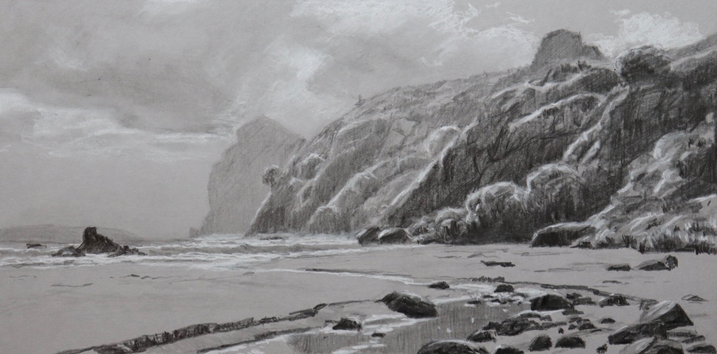 How to Draw a Coastal Landscape - Samuel Earp