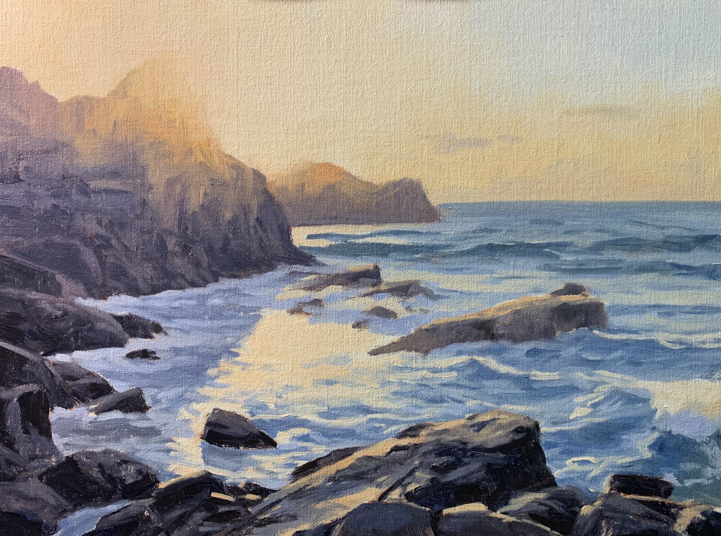 How to Paint a Sunset Seascape - Samuel Earp