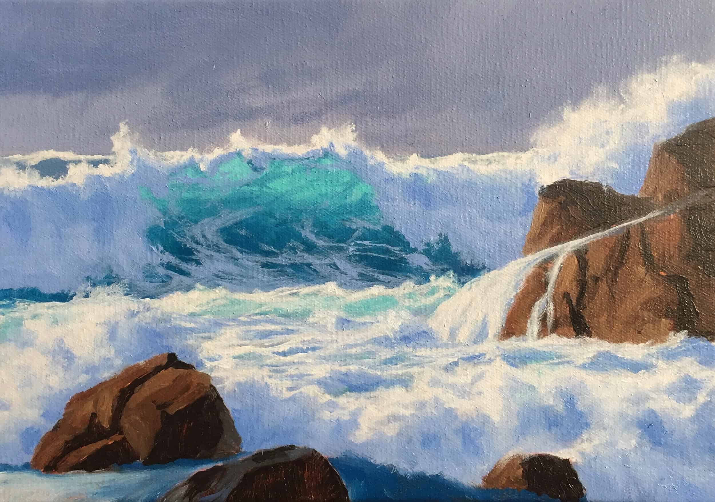 How to Paint an Ocean Wave - Samuel Earp