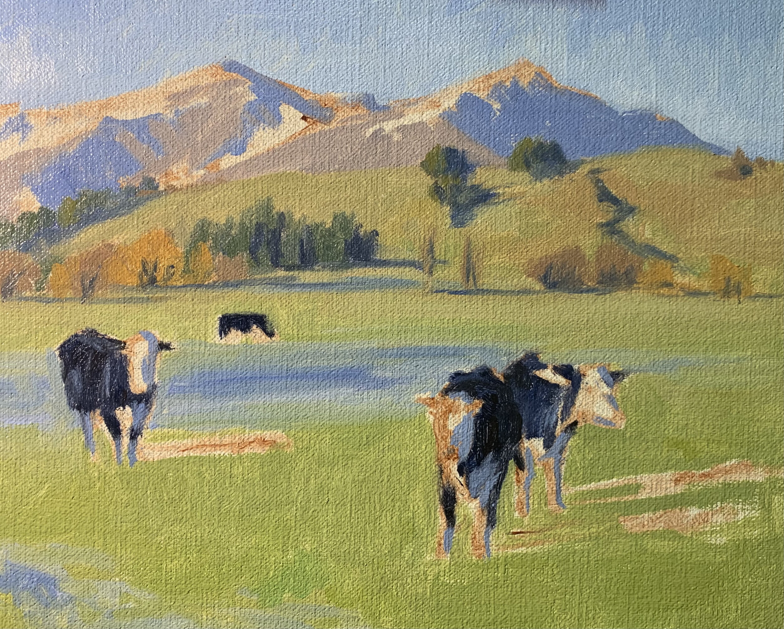 How to Paint Cows in a Frosty Field - Samuel Earp