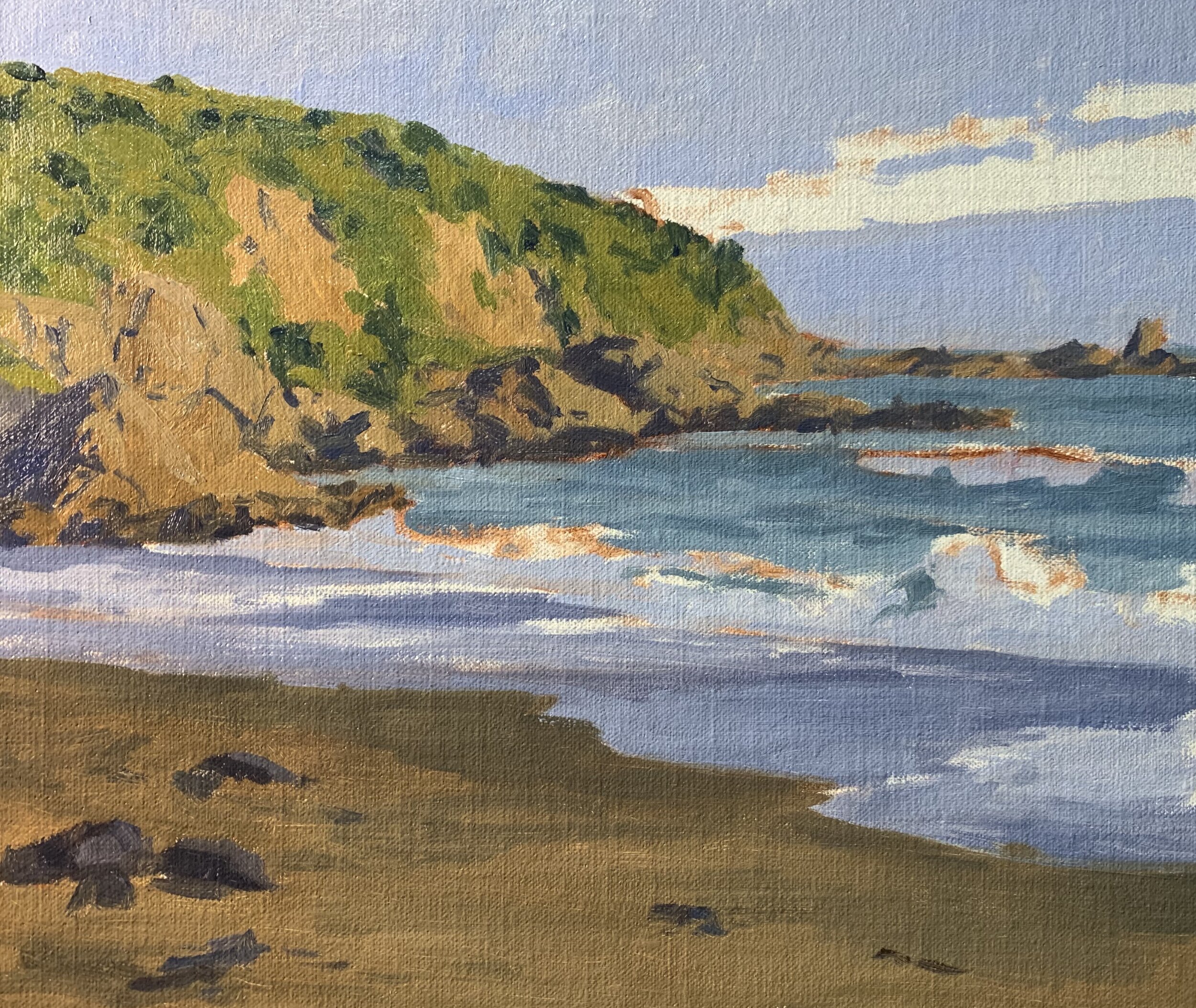 How to Paint Ocean Waves and Cliffs - Samuel Earp