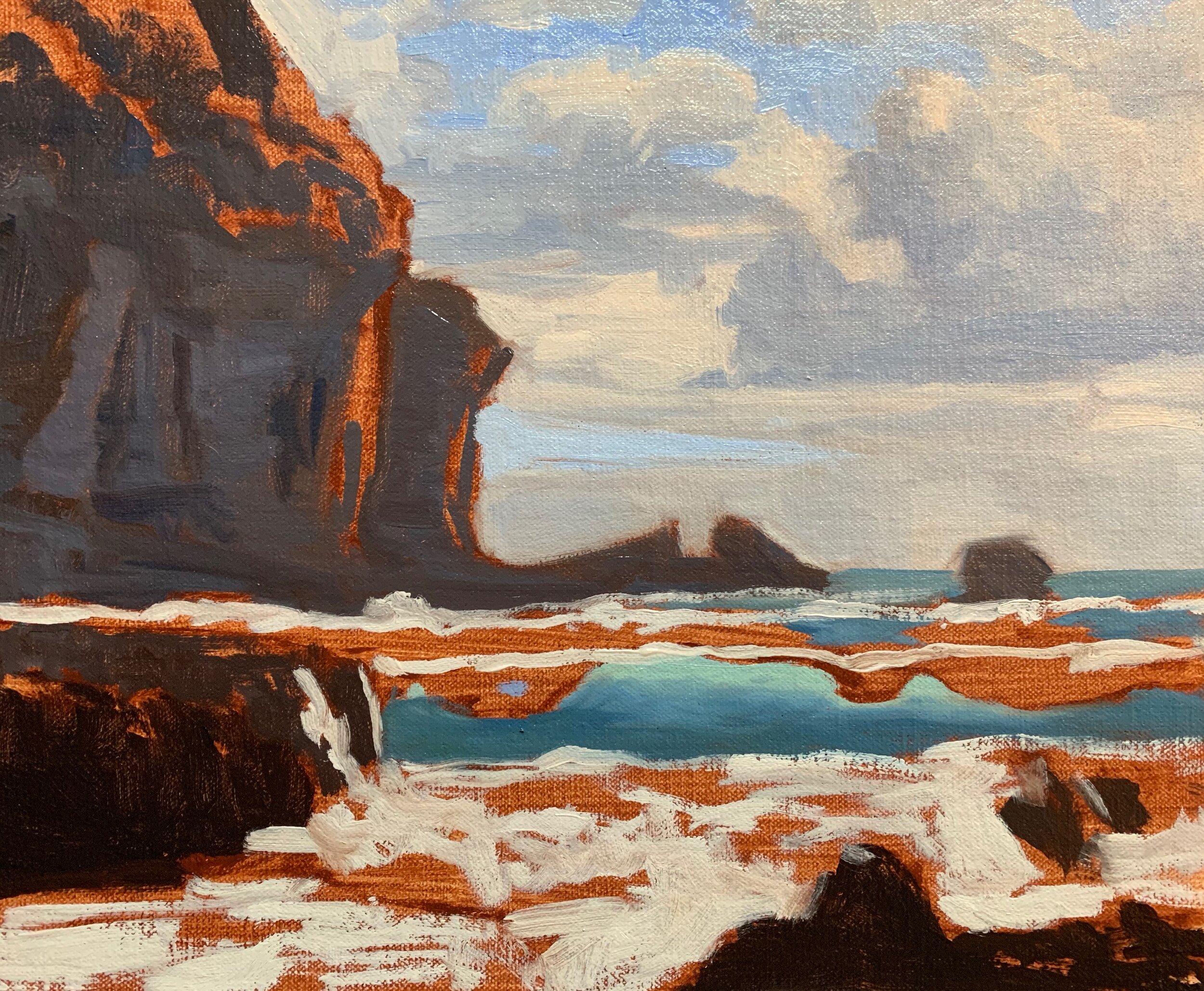 How to Paint Translucent Ocean Waves - Samuel Earp