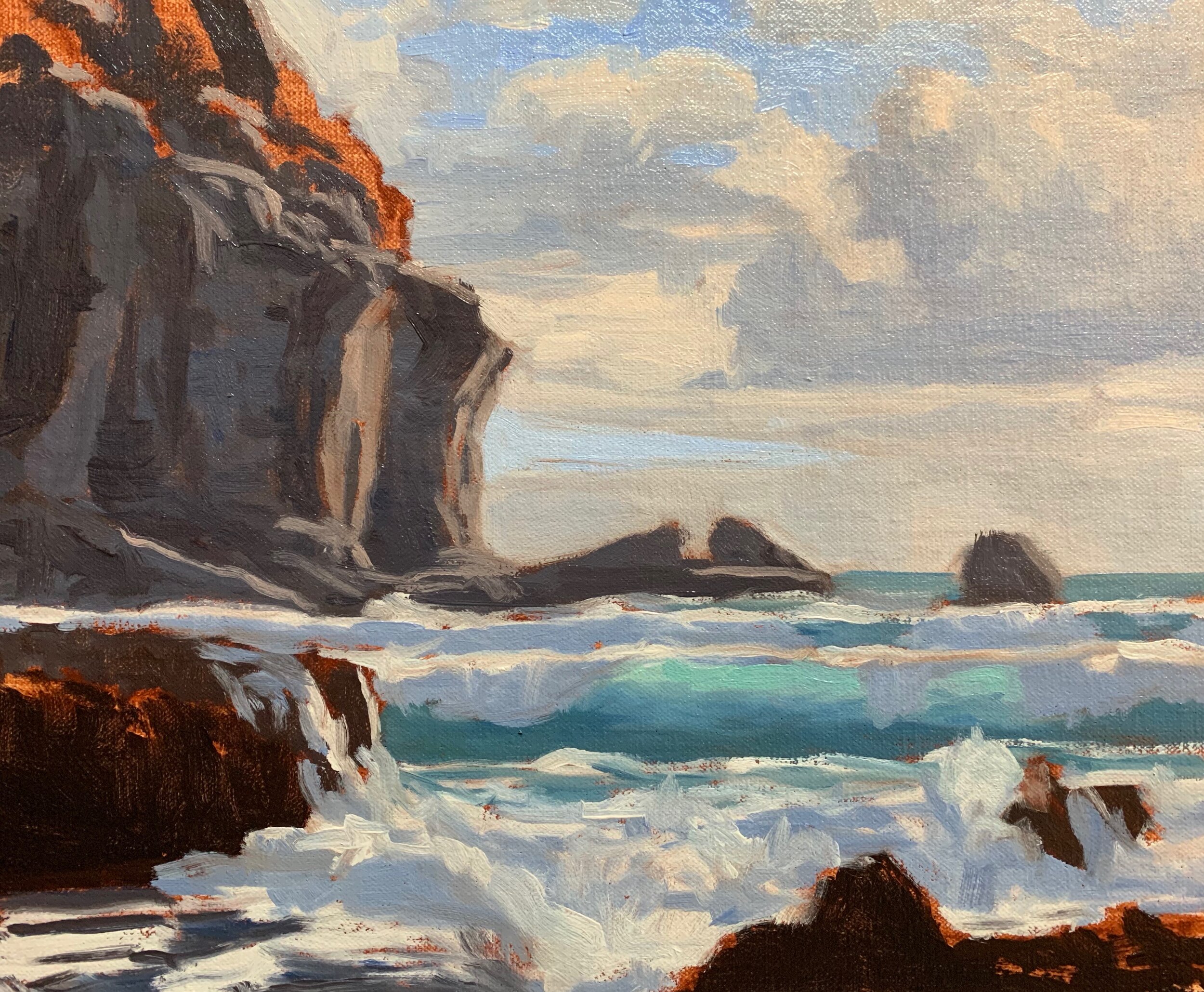 How to Paint Translucent Ocean Waves - Samuel Earp