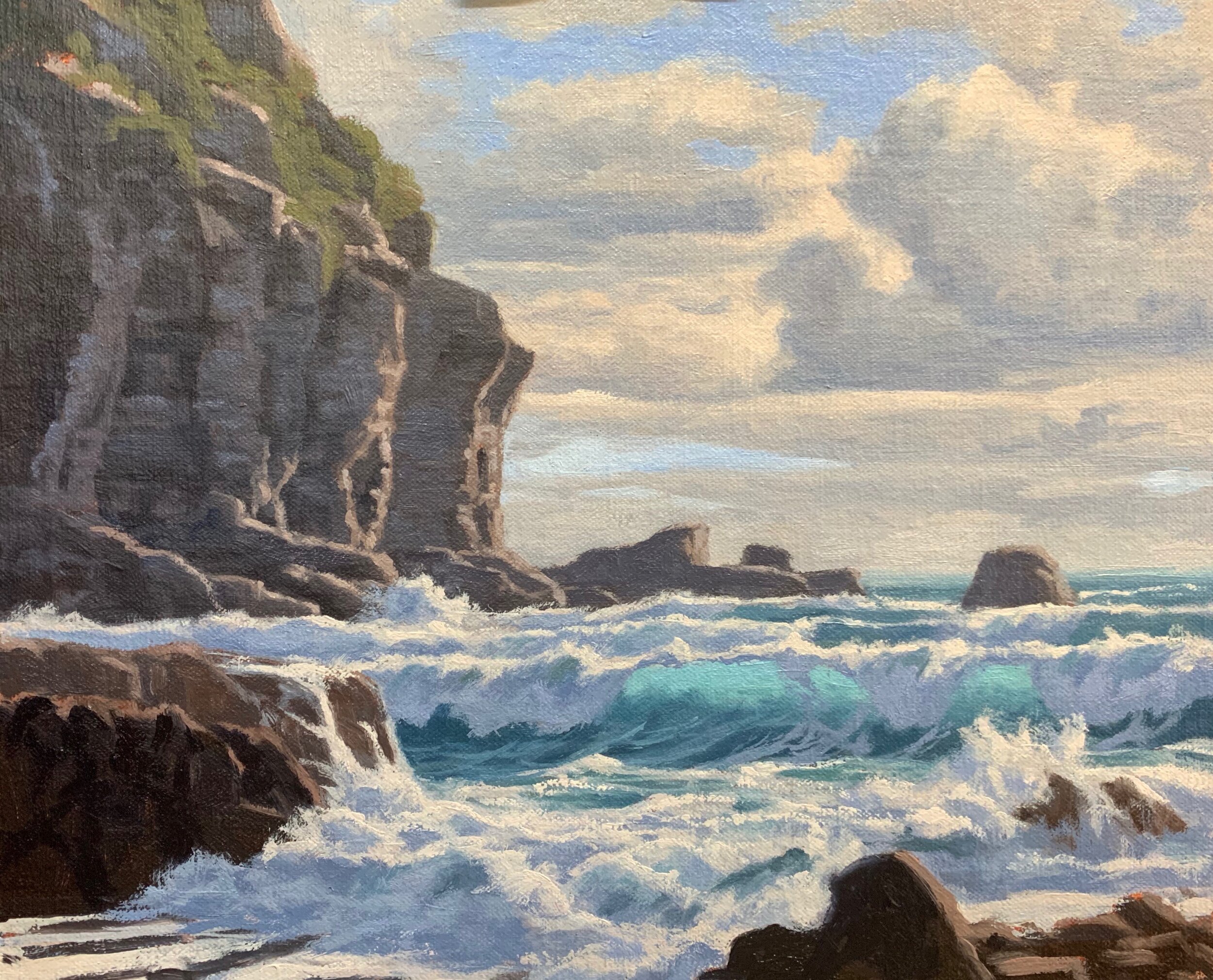 How to Paint Translucent Ocean Waves - Samuel Earp