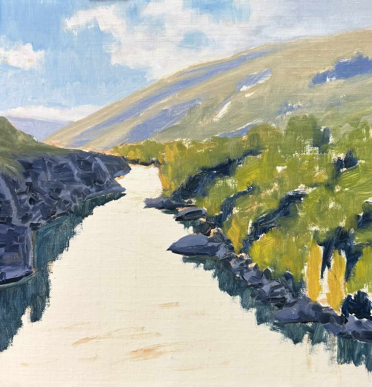 How to Paint Water - Painting a river - Samuel Earp