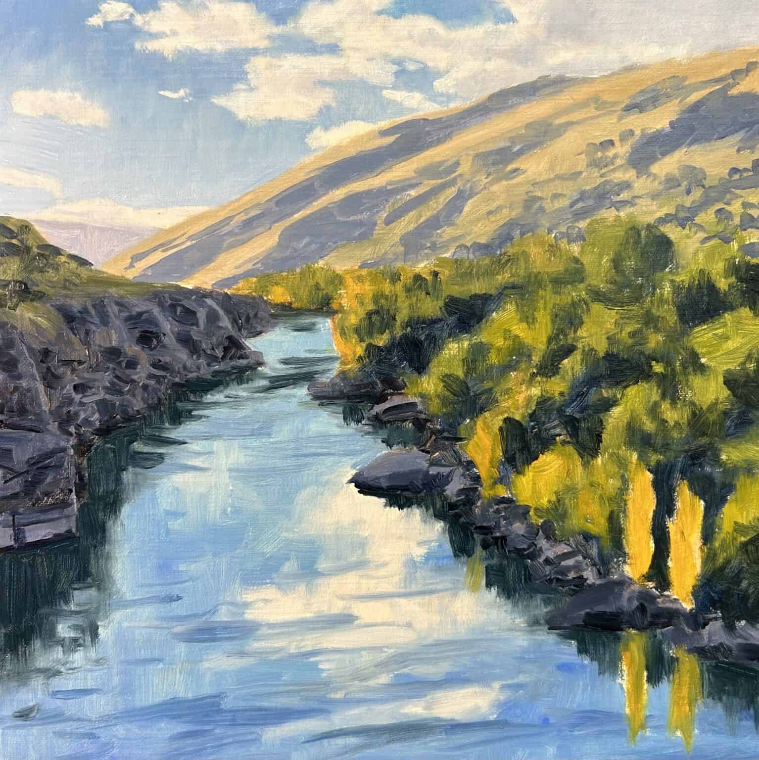 How to Paint Water - Painting a river - Samuel Earp