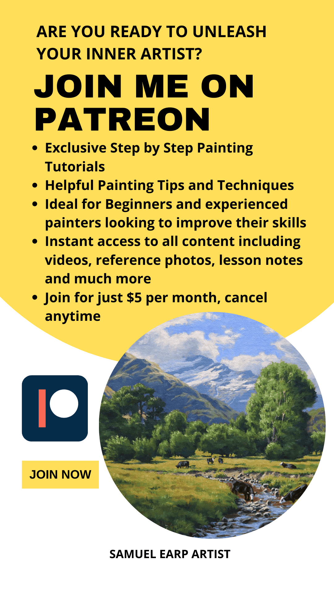 How to Paint a Rural Landscape - Samuel Earp Artist