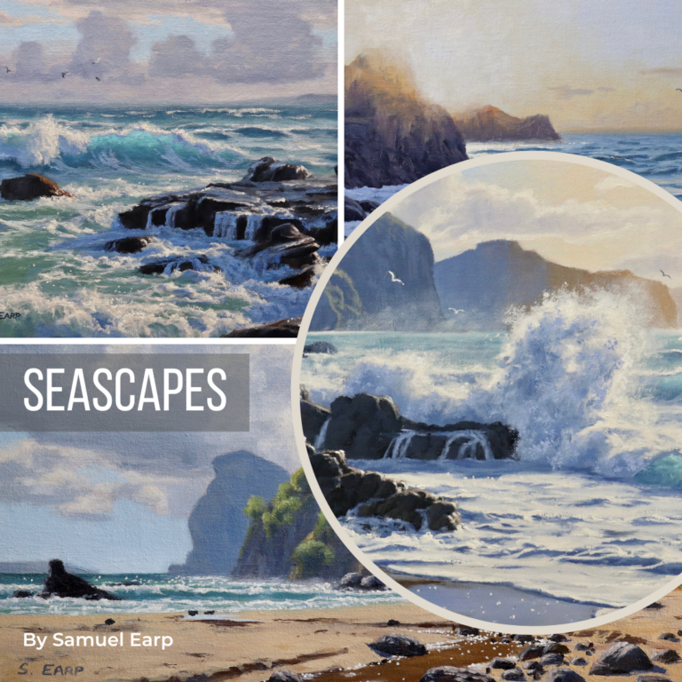 How to Paint a Rocky Shore Seascape - Samuel Earp Artist